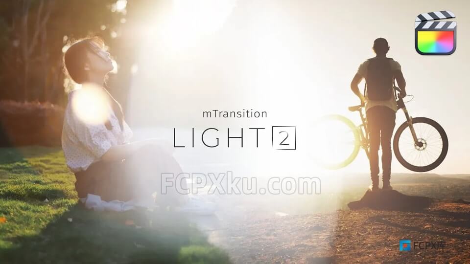 50种镜头漏光炫光过渡转场动画预设FCPX插件mTransition Light2_FCPX库